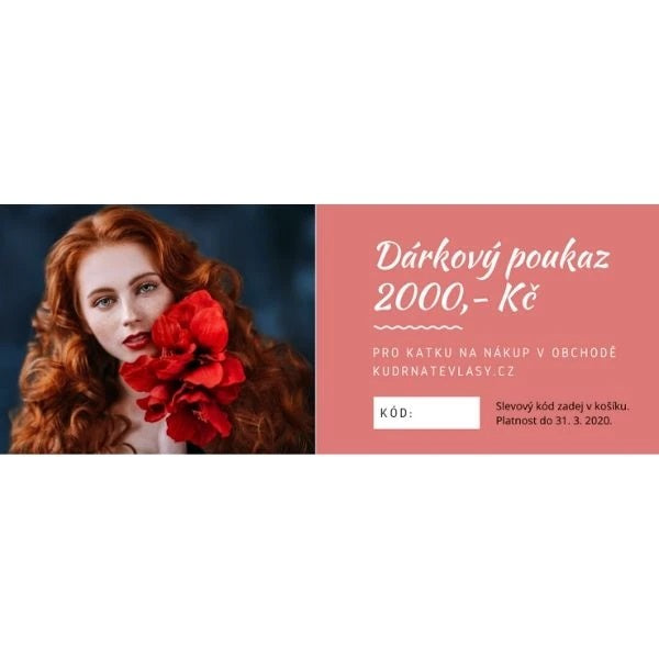 Dárkové poukazy – Kudrnaté vlasy