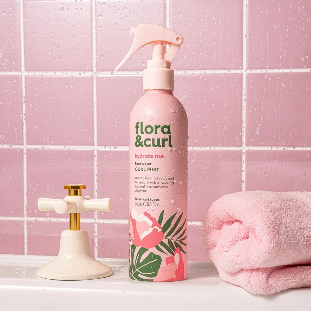 Flora & Curl Rose Water Curl Mist – Hydratační sprej na kudrny 250 ml ...