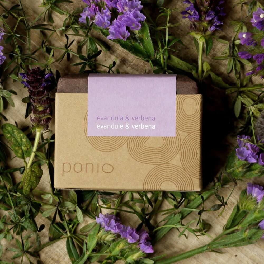 Ponio přírodní mýdlo Levandule & verbena 100 g – Kudrnaté vlasy