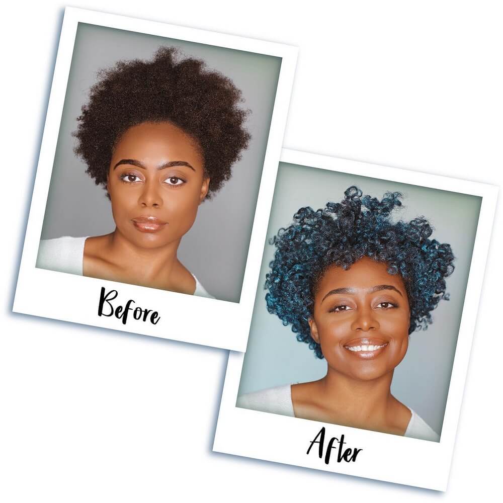 Curlsmith Hair Makeup Turquoise – Kudrnaté vlasy
