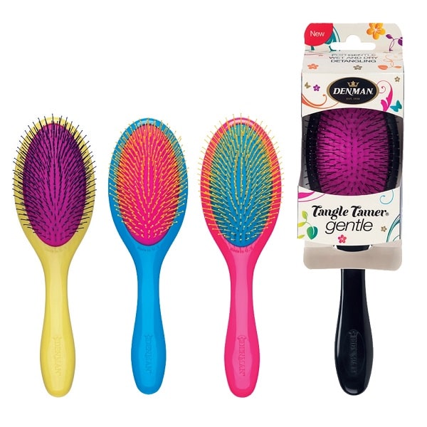 Kartáč Denman D93 Gentle Tangle Tamer Electric Blue – Kudrnaté vlasy